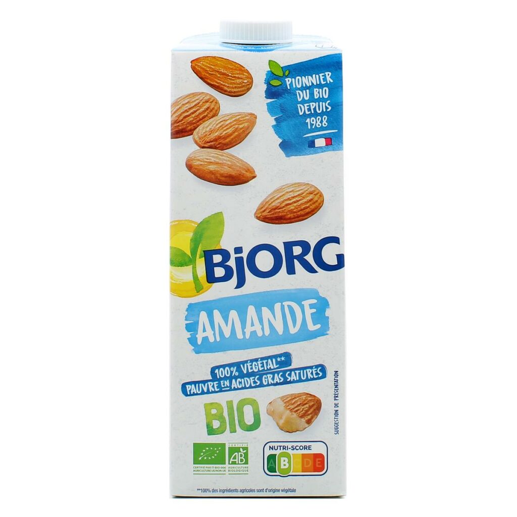 Lait d'Amande Bio Bjorg 1L | Mounet Lebled, Epicerie en Tunisie